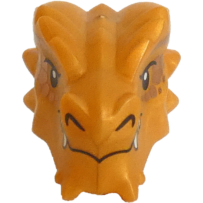 LEGO Pearl Gold Dragonborn Paladin Head (108203) | Brick Owl - LEGO ...