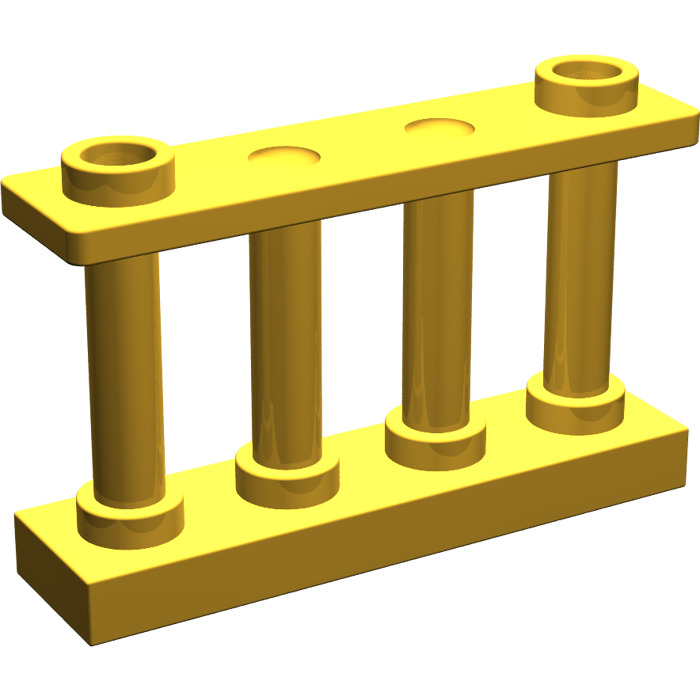 LEGO Fence Spindled 1 x 4 x 2 with 2 Top Studs (30055) | Brick Owl ...