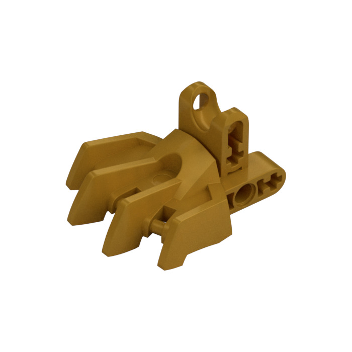 LEGO Pearl Gold Foot with Ball Socket and 4 Claws (15367) | Brick Owl