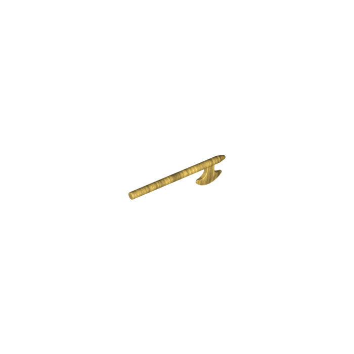 LEGO Pearl Gold Halberd Axe (3848 / 53610) | Brick Owl