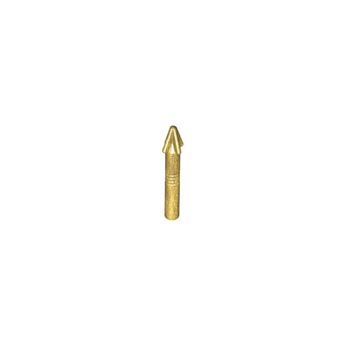 LEGO Pearl Gold Harpoon with Grooves on Shaft (18041 / 57467) | Brick Owl