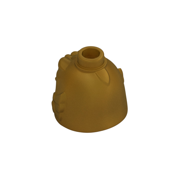 LEGO Pearl Gold Helmet with Cheek Protection and Stud (6646) | Brick Owl