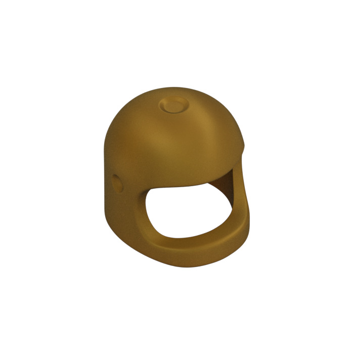 LEGO Pearl Gold Helmet with Thick Chin Strap (50665) | Brick Owl - LEGO ...