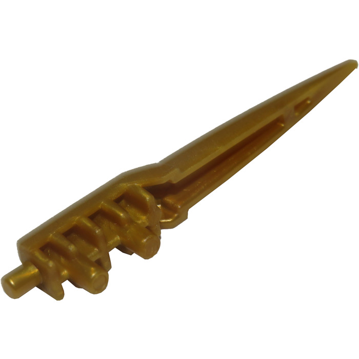 LEGO Pearl Gold Large Long Blade (92218) | Brick Owl