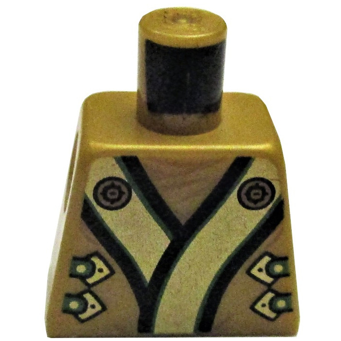 LEGO Pearl Gold Lloyd - Golden Ninja Torso without Arms (973) | Brick ...