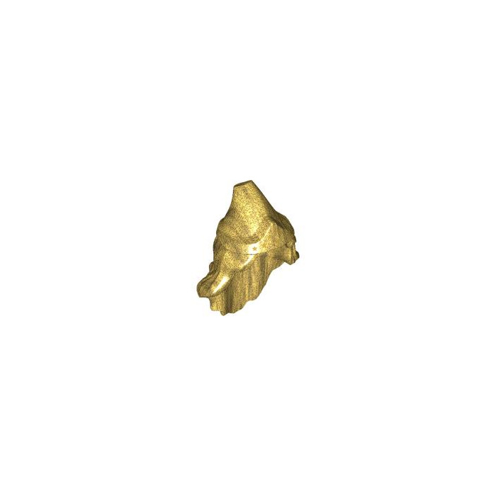LEGO Pearl Gold Long Wavy Hair and Pointed Hat with Stars (80259 ...