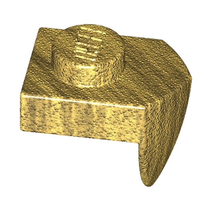 LEGO Pearl Gold Plate 1 x 1 with Downwards Tooth (15070) | Brick Owl ...