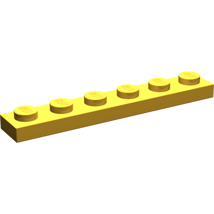 LEGO Pearl Gold Plate 1 x 6 (3666) | Brick Owl - LEGO Marketplace