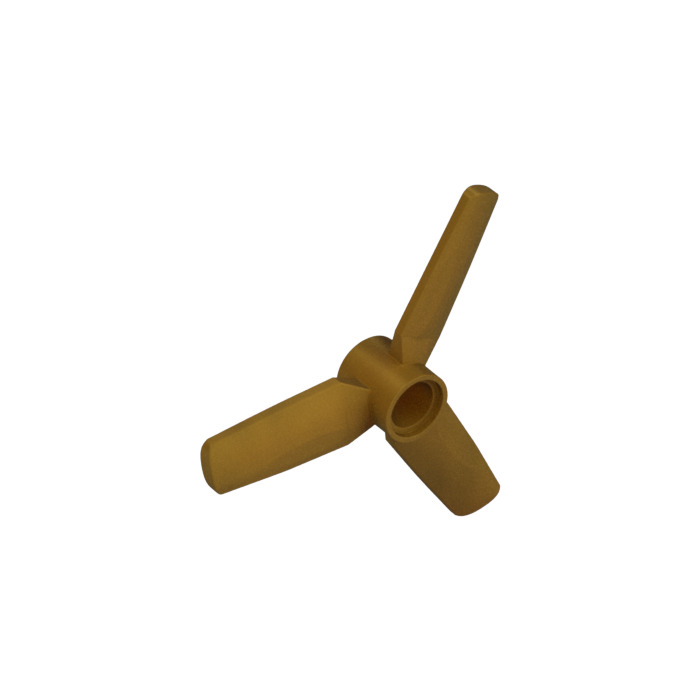 LEGO Pearl Gold Propeller with 3 Blades, 5 Diameter (77099 / 92842 ...