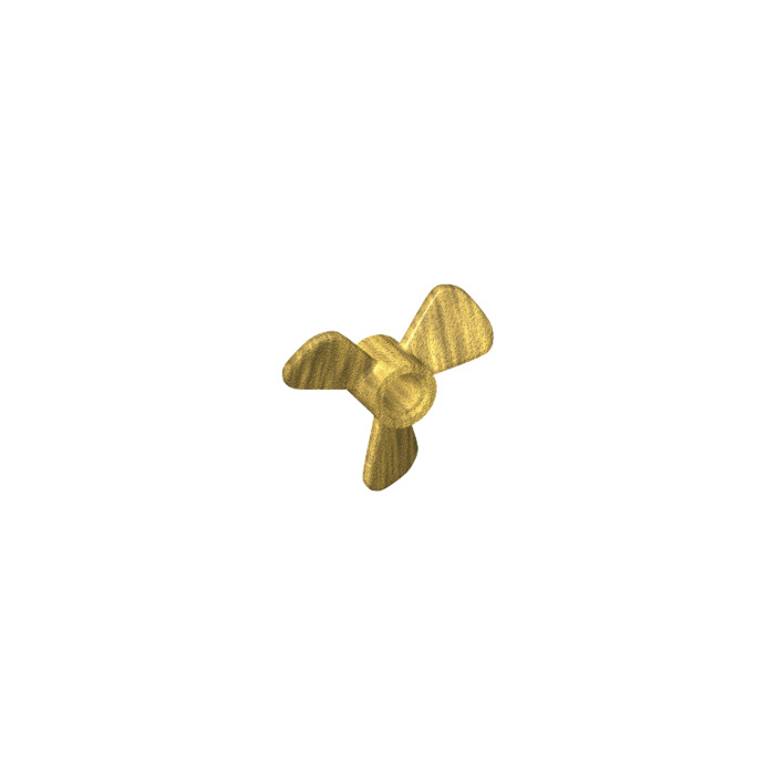 LEGO Pearl Gold Propeller with 3 Blades and Pin Hole (65768) | Brick ...