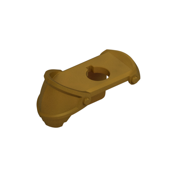 LEGO Pearl Gold Shoulder Armor with Right Pad and Back Stud (65435 ...