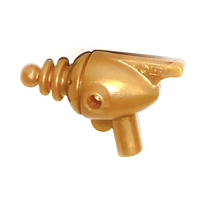 LEGO Pearl Gold Space Ray Gun with Fin (29601) | Brick Owl - LEGO ...