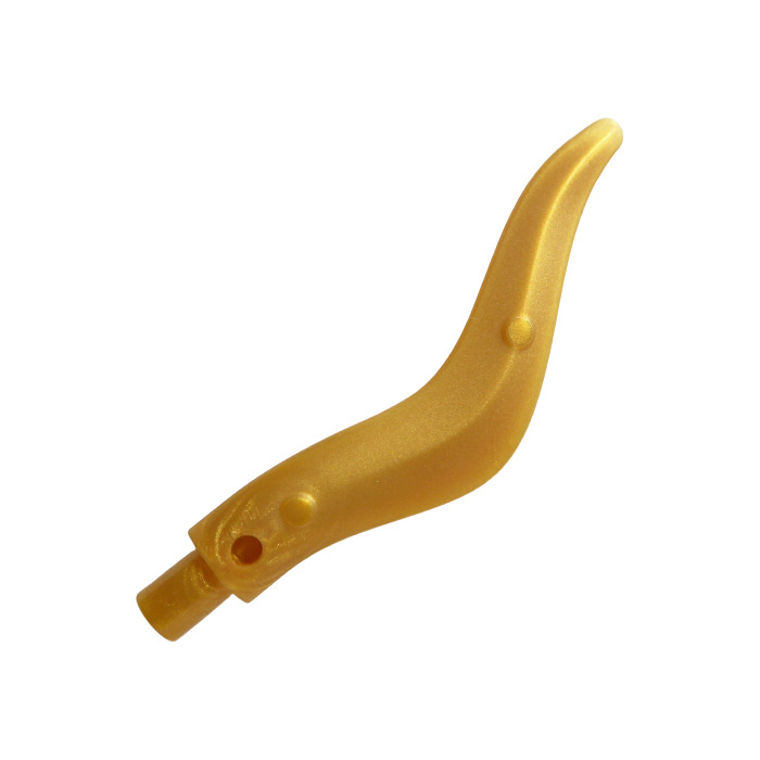 LEGO Pearl Gold Sword Wavy Blade with Bar (69858) | Brick Owl