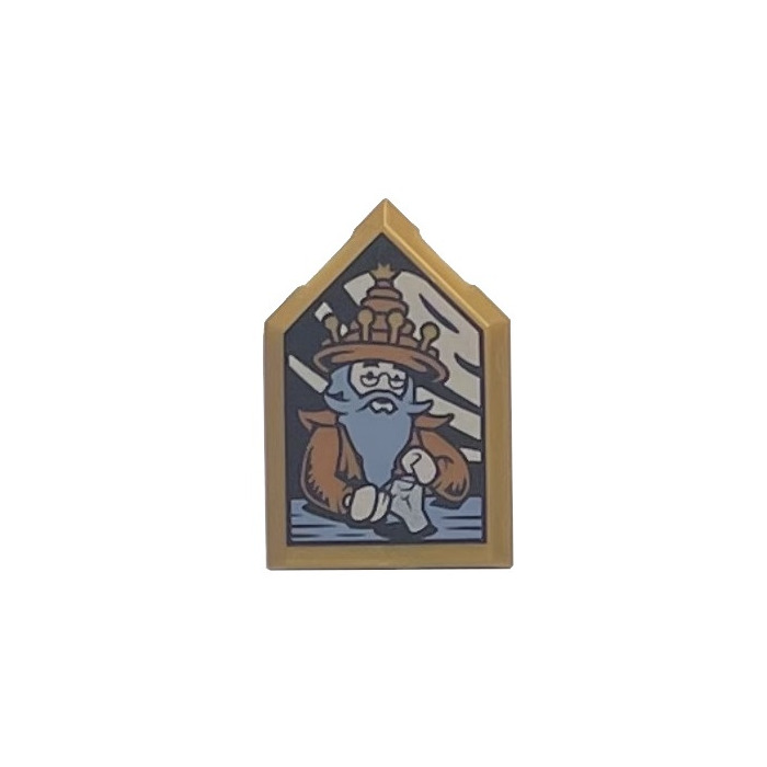 LEGO Tile 2 x 3 Pentagonal with Basil Fronsac Portrait (35341) | Brick Owl