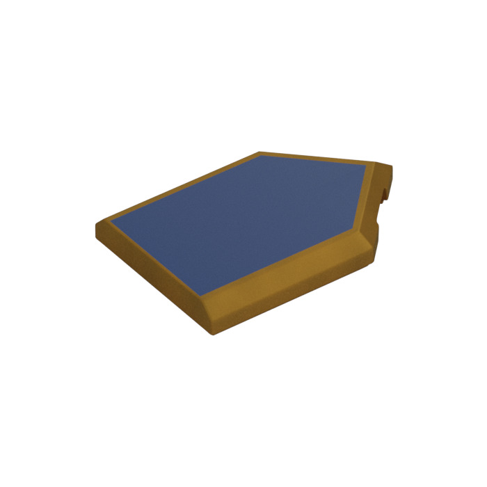 LEGO Tile 2 x 3 Pentagonal with Dark Blue (22385) | Brick Owl - LEGO ...