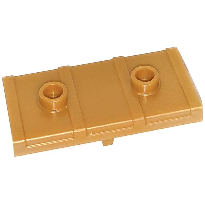 LEGO Pearl Gold Treasure Chest Lid 2 x 4 Flat (80835) | Brick Owl ...
