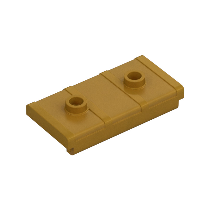 LEGO Pearl Gold Treasure Chest Lid 2 x 4 Flat (80835) | Brick Owl ...