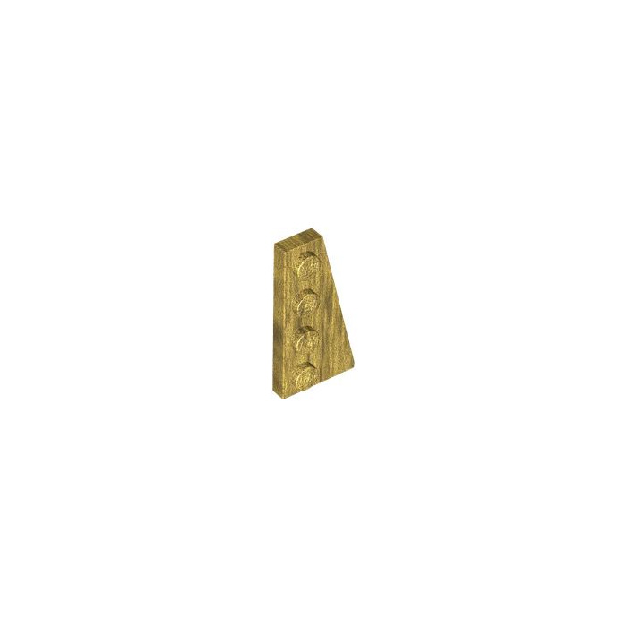 LEGO Pearl Gold Wedge Plate 2 x 4 Wing Right (41769 / 118745) | Brick Owl