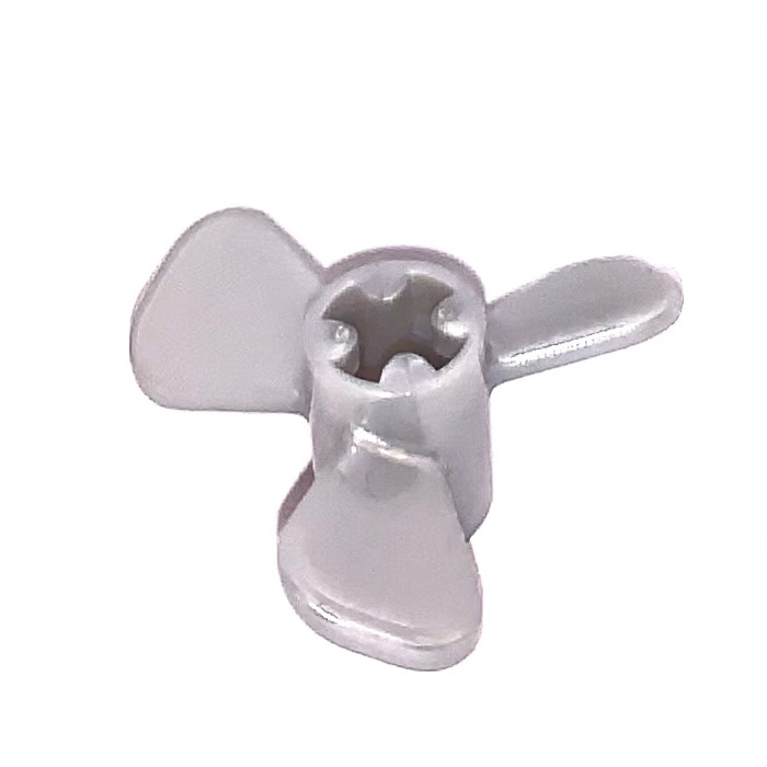 LEGO Pearl Light Gray Propeller with 3 Blades and Axle Hole (6041 ...
