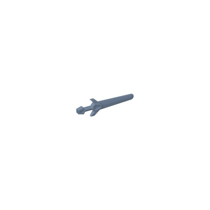 LEGO Pearl Sand Blue Sword with Round Tip and Angular Crossguard (48495 ...