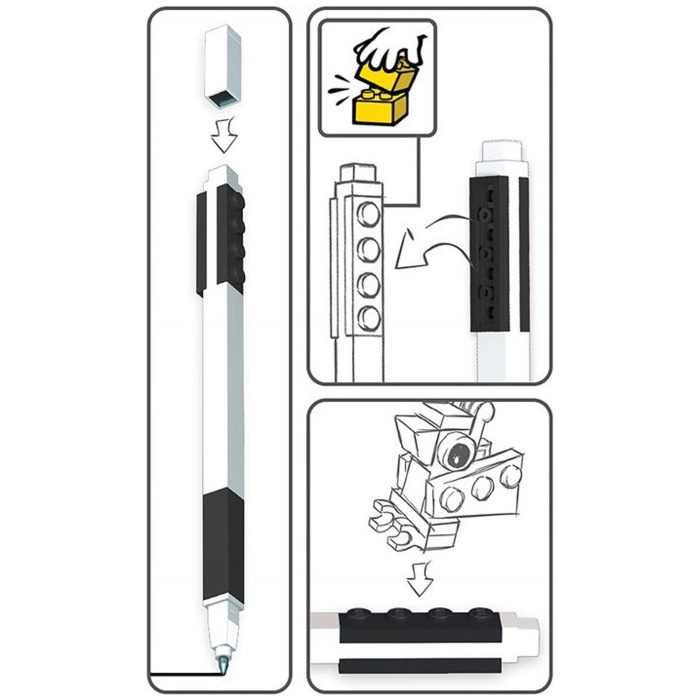 LEGO Pen Pal Gel Pen with Minifigure – Black (5007200) | Brick Owl ...