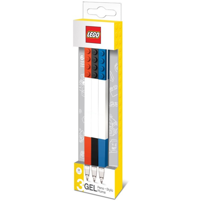 LEGO Pen Set - 3 Gel Pen Pack (Red, Black, Blue) (5005109) | Brick Owl ...
