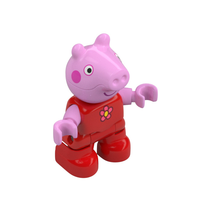 LEGO Peppa Pig with Red Top with Flower Duplo Figure | Brick Owl - LEGO ...