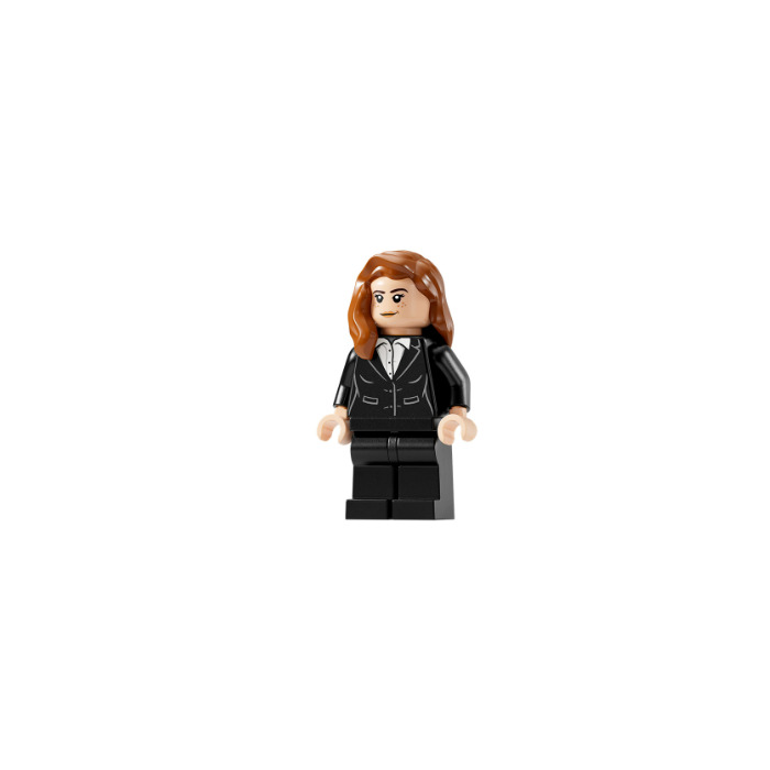 LEGO Pepper Potts with Black Suit and Dark Orange Hair Minifigure ...