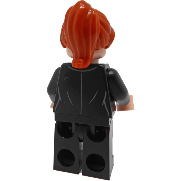 LEGO Pepper Potts with Black Suit and Dark Orange Hair with Ponytail ...