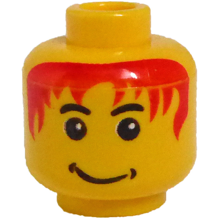 LEGO Pepper Roni Minifigure Head with Red Hair (3626 / 42523) | Brick ...