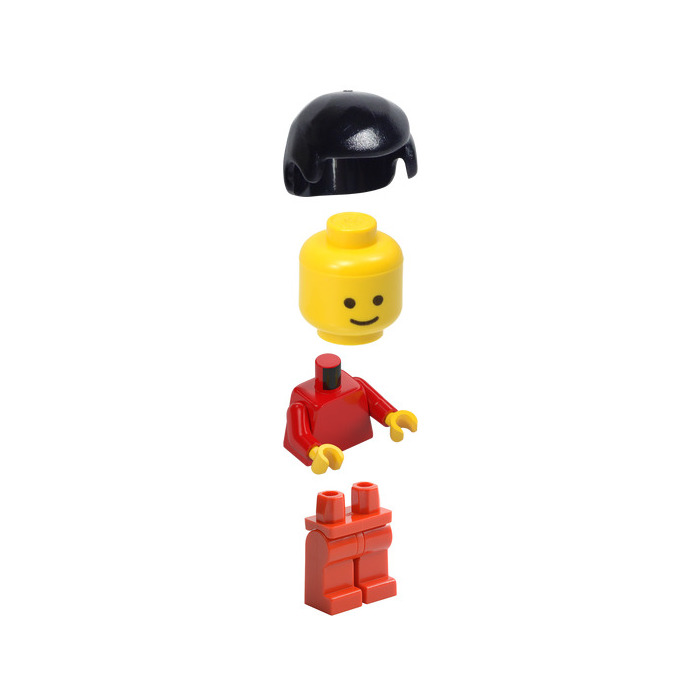 LEGO Person in Red Clothing with Black Short Hair Minifigure | Brick ...
