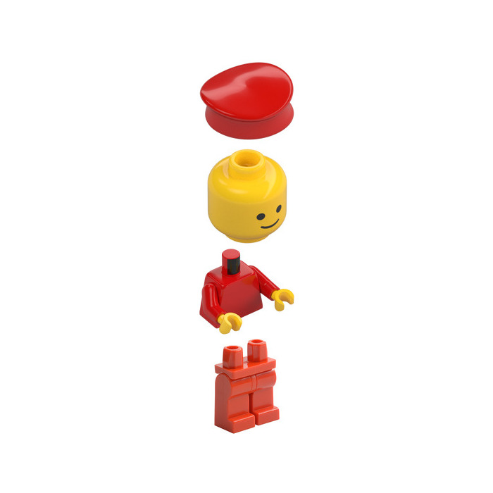 LEGO Person in Red Clothing with Red Hat Minifigure | Brick Owl - LEGO ...