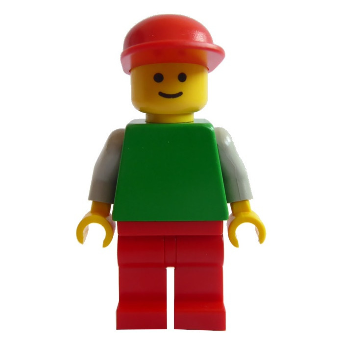 LEGO Person with Green Top and Red Hat Minifigure | Brick Owl - LEGO ...