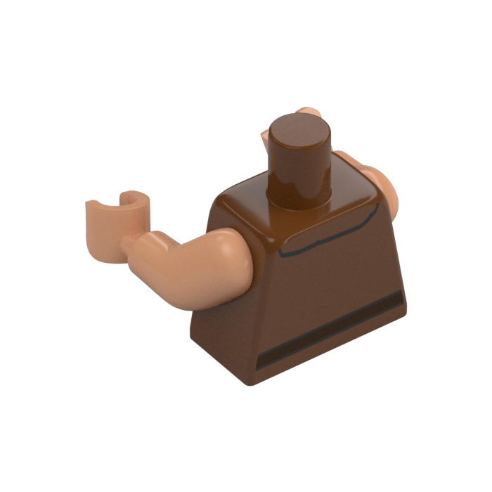 LEGO Piglin with Reddish Brown Legs Minifig Torso (973 / 76382) | Brick ...