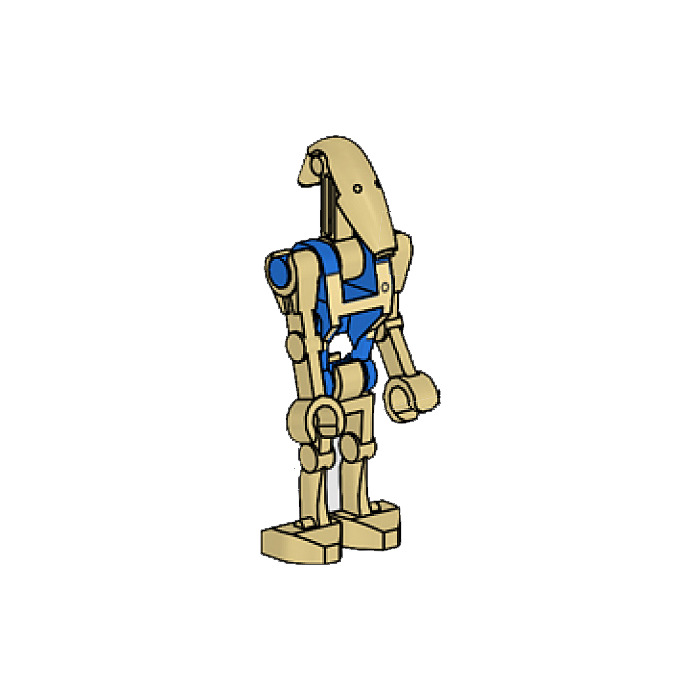 LEGO Pilot Battle Droid with Blue Torso and Straight Arm Minifigure ...