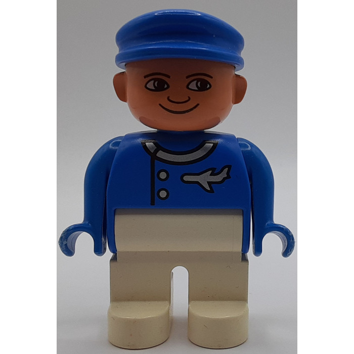 LEGO Pilot with Blue Jacket and Hat Duplo Figure | Brick Owl