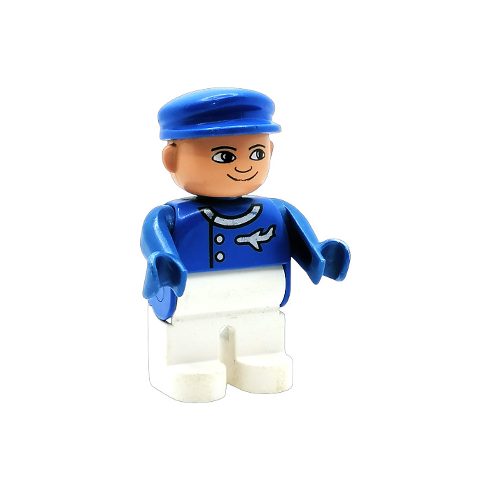 LEGO Pilot with Blue Jacket and Hat Duplo Figure | Brick Owl