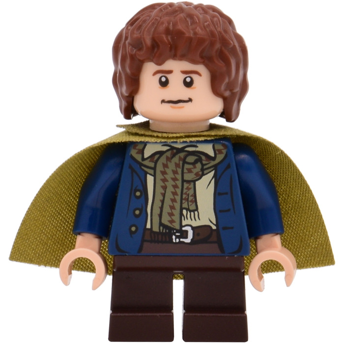 LEGO Pippin with Dark Blue Jacket and Olive Green Cape Minifigure ...