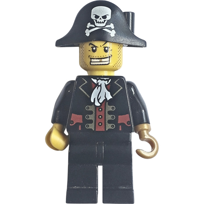 LEGO Pirate Captain, Black Vest Minifigure | Brick Owl - LEGO Marketplace