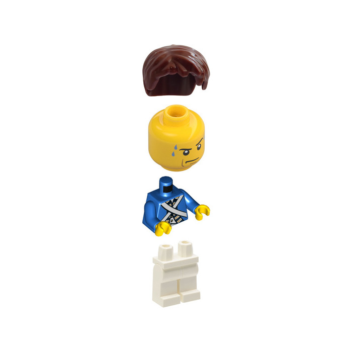 LEGO Pirates Chess Bluecoat Soldier with Sweat Drops and Reddish Brown ...