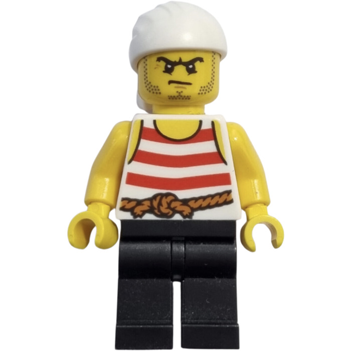 LEGO Pirates Chess Set Pirate with Red and White Striped Shirt with ...