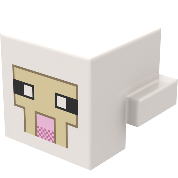 LEGO Pixelated Minecraft Animal Head with Sheep Face (20061 / 28254 ...