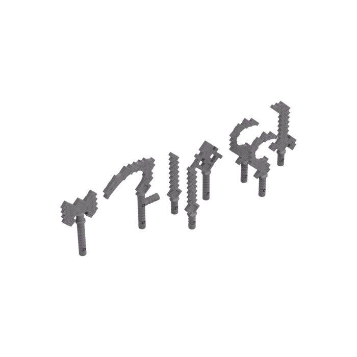 LEGO Pixelated Minecraft Weapon Pack (65505) | Brick Owl - LEGO Marketplace