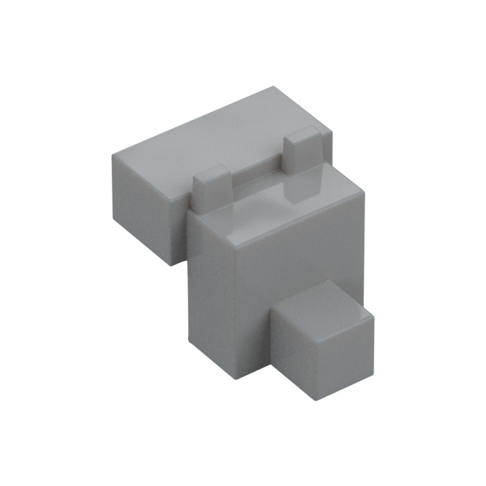 LEGO Pixelated Minecraft Wolf Head with Snout (20308) | Brick Owl