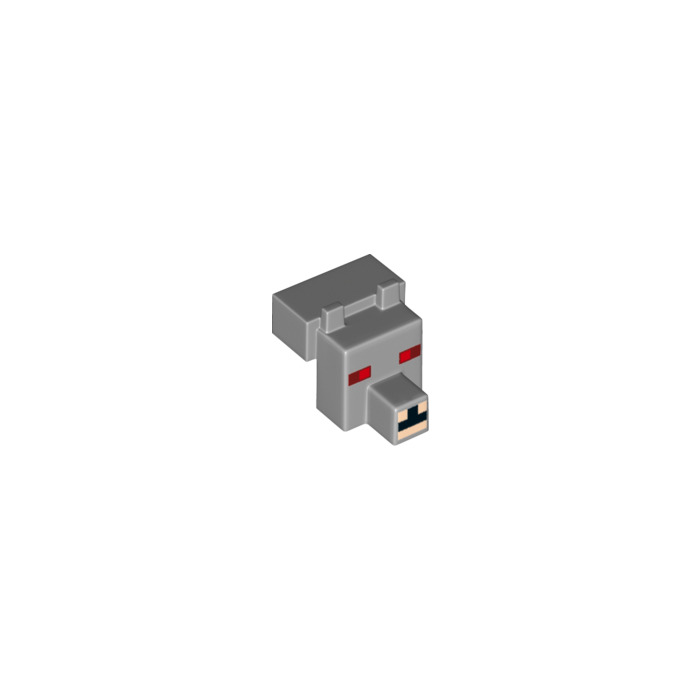 Wolf Head Minecraft LEGO Minecraft Animal Head (20308) | Brick Owl