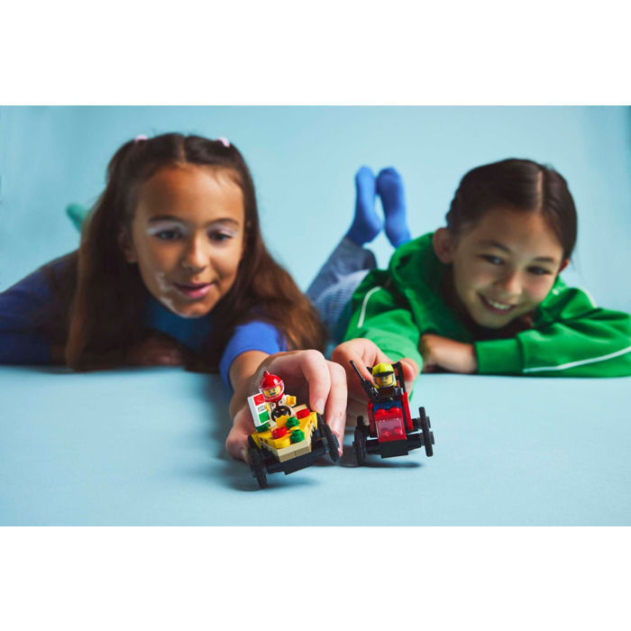 LEGO Pizza vs. Fire Truck Race Car Pack Set 60458 | Brick Owl