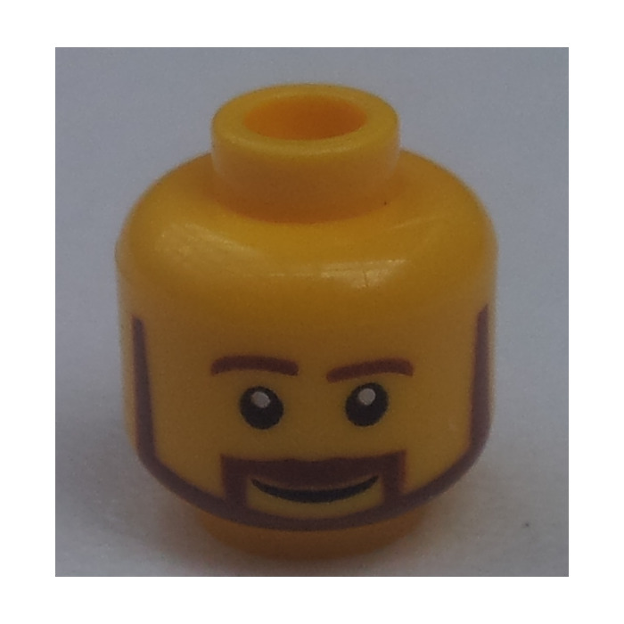 LEGO Plain Head with Beard (3626) | Brick Owl - LEGO Marketplace