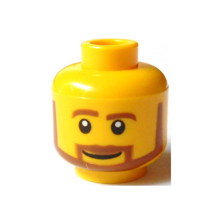 LEGO Plain Head with Beard (3626) | Brick Owl - LEGO Marketplace