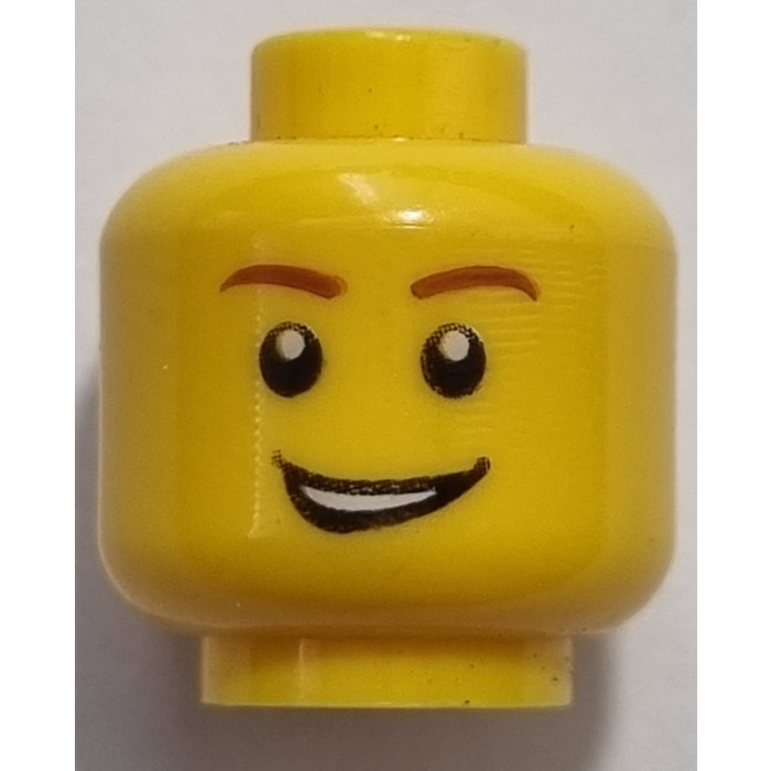 LEGO Plain Head with Lopsided Grin and White Pupils (14761 / 88950 ...