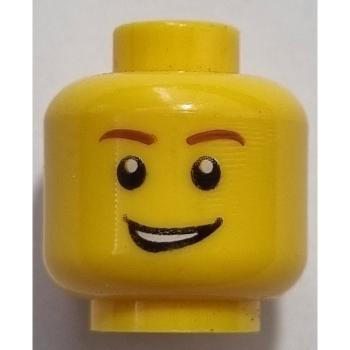LEGO Plain Head with Lopsided Grin and White Pupils (14761 / 88950 ...